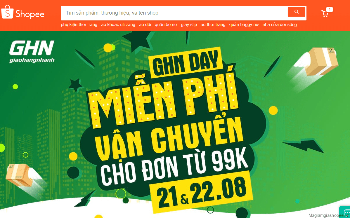 HOT: Shopee miễn phí vận chuyển trong 2 ngày cho Giao Hàng Nhanh