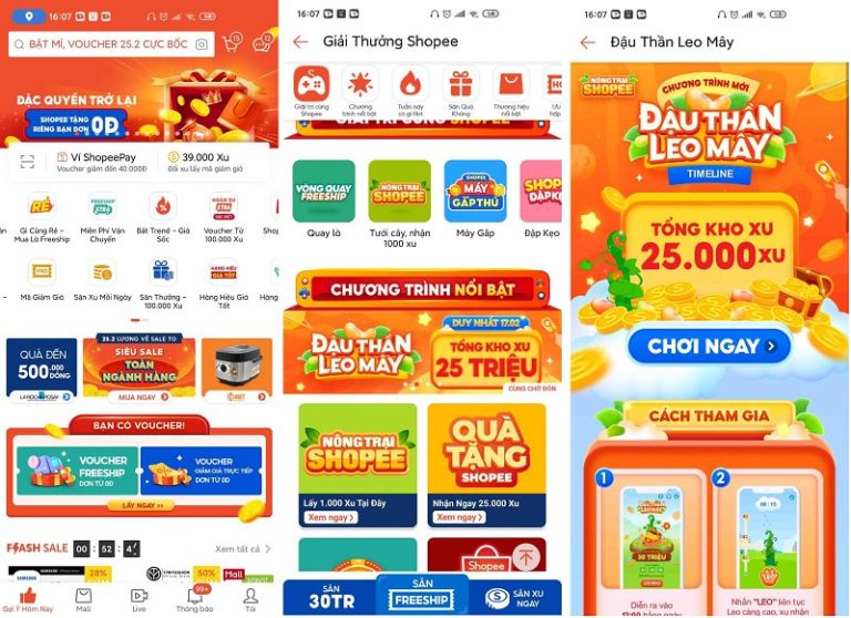 Chơi Đậu thần leo mây Shopee ở đâu? Cách chơi thế nào?