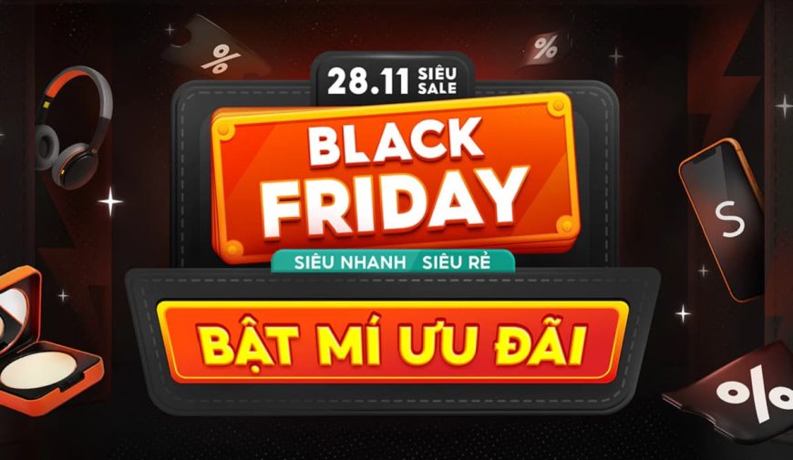 Shopee Black Friday 2025: Giảm đến 90%, FreeShip 0Đ Mọi Đơn
